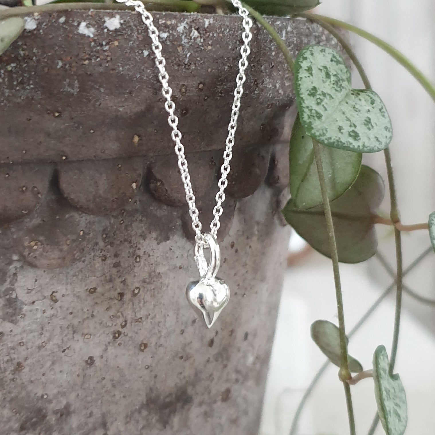 Hjarte MiniMini anheng - polert | ØVREBØ smykkeverkstad